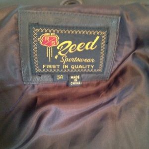 Reed | Jackets & Coats | Reed Brown Leather American Style Flight ...